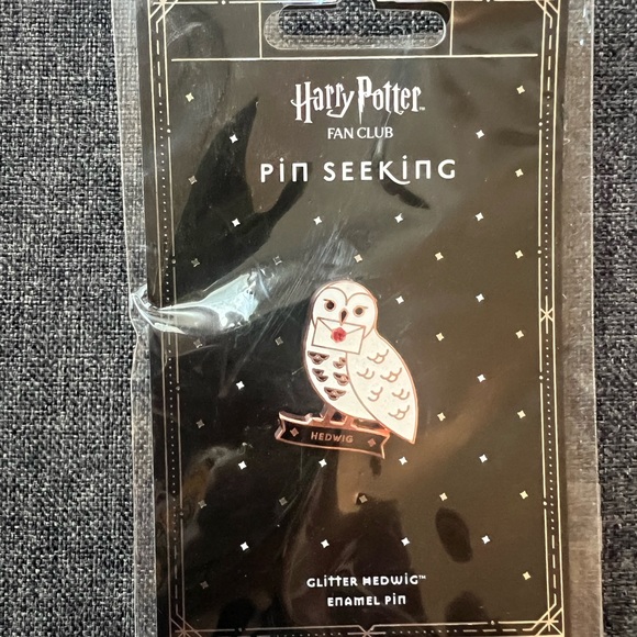 Warner Bros. | Jewelry | Harry Potter Pin Seeking Glitter Hedwig Rose ...